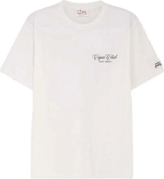 MC2 Saint Barth Homme, Tops, Blanc, Taille: S T-shirt Snoopy Happy Padel