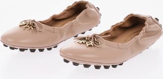 Tod's Ballerinas aus Leder mit Charms und Noppen-Gummisohle Tods