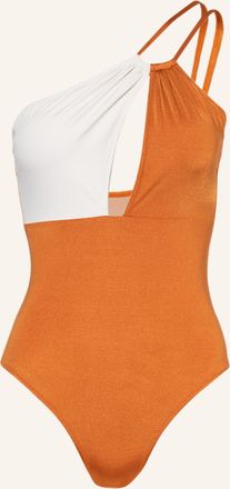 Evarae Evarae One-Shoulder-Badeanzug Rizo braun
