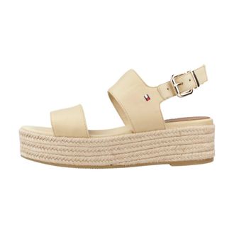 Tommy Hilfiger Femme, Chaussures, Brun, Taille: 39 EU Sandales compensées mi-hautes