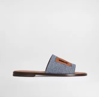 Dolce & Gabbana Dg Light Denim Sandal - Mann Sandalen Und Slides Multicolor 42.5