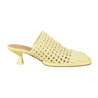 Sportmax Femme, Chaussures, Jaune, Taille: 37 EU Mules à Talons