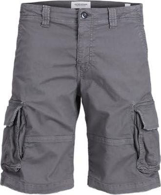 Jack & Jones Jpstcole Sebastian Short Cargo Mid Sn, Gris, XL Hommes