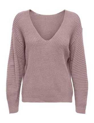 Jacqueline de Yong Jdyjusty Maya L/S Revs. Pullover KNT Pull en Tricot, Woorose, XS Femme