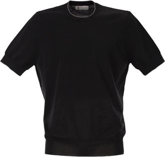 Brunello Cucinelli Homme, Pulls, Noir, Taille: 3XL Pulls &agrave; col rond