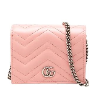 Gucci Portefeuille sur cha&icirc;ne Pre-owned - Femme - Pre-owned - Rose - Taille: ONE Size