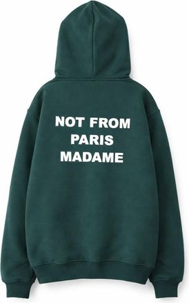 Dr&ocirc;le de Monsieur Slogan Cotton Sweatshirt - Green