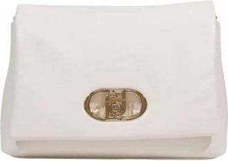 Liu Jo Femme, Sacs, Blanc, Taille: ONE Size Sac bandouli&egrave;re avec anse cha&icirc;ne