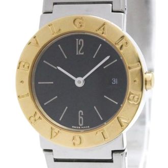 Bulgari Montre Pre-owned Bb26Sgd - Femme - Pre-owned - Noir - Taille: ONE Size