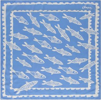 Fab By Fabienne Chapot Fabienne Chapot, Femme, Accessoires, Bleu, Taille: ONE Size School Of Fishes Scarf
