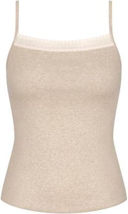 sloggi GO Ribbed Spaghetti Top Femme, Grey Combination, XS