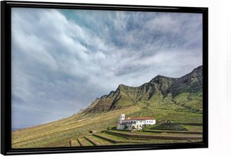 artboxONE Poster mit schwarzem Rahmen 18x13 cm St&auml;dte Fuerteventura - Villa Winter, Pano - Bild fuerteventura