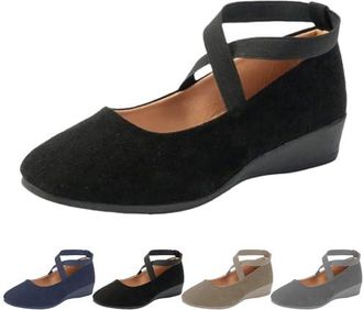 Generic Chaussures de loisirs pour femme, sportives, &eacute;l&eacute;gantes, orthop&eacute;diques, confortables, d&eacute;contract&eacute;es, l&eacute;g&egrave;res, semelle souple, couleur unie, chaussures 