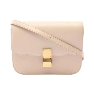 Celine Pre-owned Sac Bandouli&egrave;re Classique Medium - Femme - Pre-owned - Beige - Taille: ONE Size