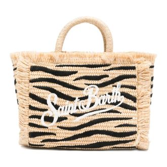 MC2 Saint Barth Femme, Sacs, Beige, Taille: ONE Size Mini Sac Cabas Vanity en Paille