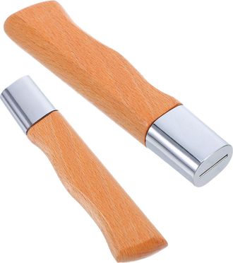 BESPORTBLE 2 St&uuml;ck Teiliges Ergonomische Holzgriffe f&uuml;r K&uuml;chenmesser Rutschfeste Gebogene Buche Messergriff Ersatzteile Komfortable Nat&uuml;rliche Holzgriff Cutter R