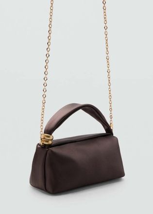 Mango Handtasche mit Metalldetail schokolade - Damen - Einheitsgr&ouml;&szlig;e - MANGO