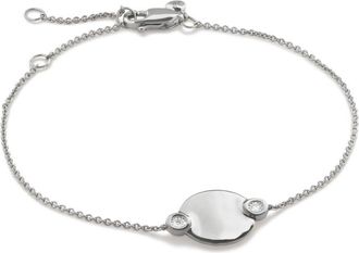 Monica Vinader Kettenarmband mit Anhängern - Silber