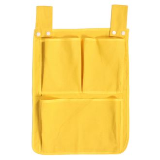 BESPORTBLE Sosoport Gelber Babybett Organizer aus Canvas mit Mehreren F&auml;chern H&auml;ngende Aufbewahrungstasche f&uuml;r Windeln und Neugeborenen Essentials Platzsparend f