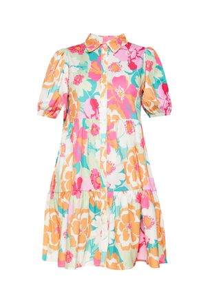 Usha Kleid Frauen rosa mehrfarbig