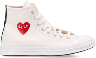 Comme Des Gar&ccedil;ons Low-Top Sneaker - High-Top Sneakers With Heart Emblem - Gr. 6 - in Wei&szlig; - f&uuml;r Damen