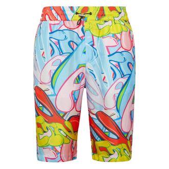Philipp Plein Bombing Graffiti Shorts - - Shorts - Herren - Mehrfarbig - 2XL