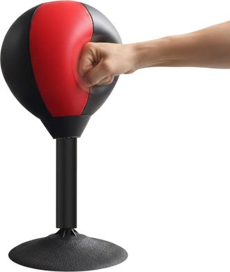 Generic Boxsack F&uuml;r Den Tisch Und Fitness - Fitnessger&auml;t Mit Saugnapf - Boxball F&uuml;r Den Schreibtisch Zur Entspannung | F&uuml;r Die Schule Die Wand Das Heimfitness