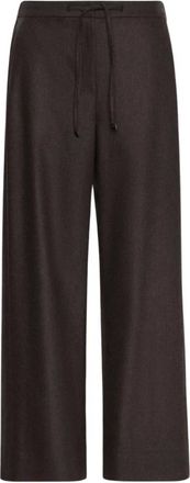 Max Mara Floria Stretch Wool Joggers - Femme - Pantalons - Brun - Taille: 36 FR