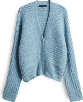 someday Damen Strickjacke | TAMAIA Regular Strickcardigan mit Querrippe Arctic Blue, S