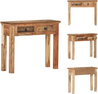 vidaXL Konsolentisch 90,5x30x75 cm Akazie und Recyceltes Massivholz - Holzschrank - Wohnzimmerm&ouml;bel - Kommode - Sideboard - Vintage M&ouml;bel