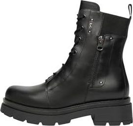 Nero Giardini I514783D Bottines Motardes Femme en Cuir - Noir 37 EU