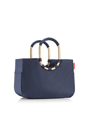 Reisenthel Einkaufstasche, Dunkelblau, Textil, 46x34.5x25 cm, gro&szlig;es Hauptfach, Nur In Filialen Erh&auml;ltlich