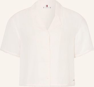 Tommy Hilfiger Blusenshirt Mit Leinen beige
