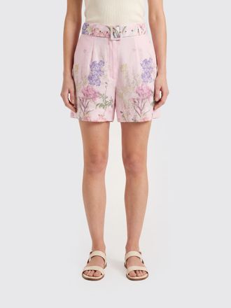 Charo Ruiz Ibiza Short taille haute Ibiza en coton m&eacute;lang&eacute; &agrave; imprim&eacute; floral