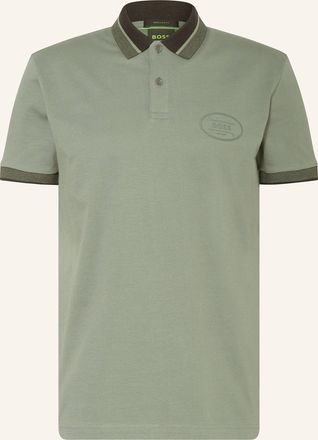 HUGO BOSS Piqué-Poloshirt Hole Regular Fit gruen