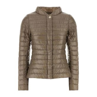Herno Femme, Vestes, Gris, Taille: 34 FR Nylon Down Jacket