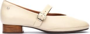 Pikolinos Chaussures &agrave; Talon en Cuir UBEDA pour Femme Color Marfil