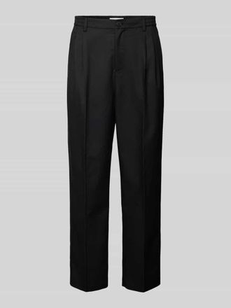 Casual Friday Regular Fit Bundfaltenhose mit franz&ouml;sischen Eingrifftaschen