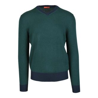 Ballantyne Kaschmir Strickpullover - - Knitwear - Herren - Gr&uuml;n - M