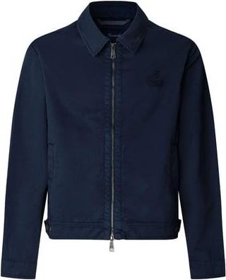 Fa&ccedil;onnable Blouson col classique en coton m&eacute;lang&eacute;