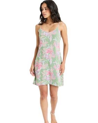 Roxy Hibiscus Island - Mini Dress for Women - Robe Courte - Femme - XS - Vert