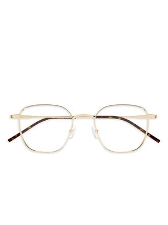 Saint Laurent Eyewear lunettes de vue &agrave; monture carr&eacute;e - Or