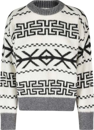 Woolrich Pull Col Rond Uf0573 - Femme - Pulls - Blanc - Taille: 36 FR