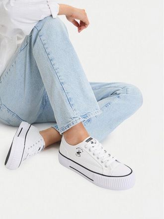 Beverly Hills Polo Club Sneakers aus Stoff CEOWB-V12-842 Wei&szlig;