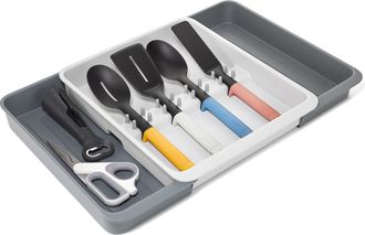 Joseph Joseph DrawerStore Ausziehbarer Organizer f&uuml;r Utensilien & K&uuml;chenhelfer, recyceltem Plastik