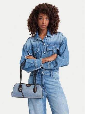 Calvin Klein Handtasche Emblem Trio Denim Shoulder Bag LV04F3830G Blau