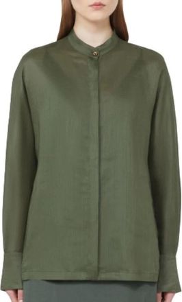 Max Mara Femme, Blouses et Chemises, Vert, Taille: 44 FR Max Mara Studio Chemises