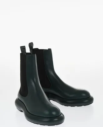 Jil Sander Chelsea-Stiefeletten aus Leder mit massiver Sohle Jil Sander