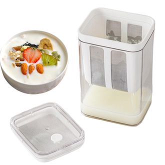 Generico Joghurtfiltersieb - Lebensmittelpresse mit gro&szlig;em Fassungsverm&ouml;gen, grobmaschiges Netz, wiederverwendbares Fl&uuml;ssigkeitsreinigungswerkzeug, kulinarisch