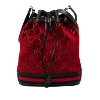 Gucci Sac seau vintage doccasion - Femme - Pre-owned - Rouge - Taille: ONE Size